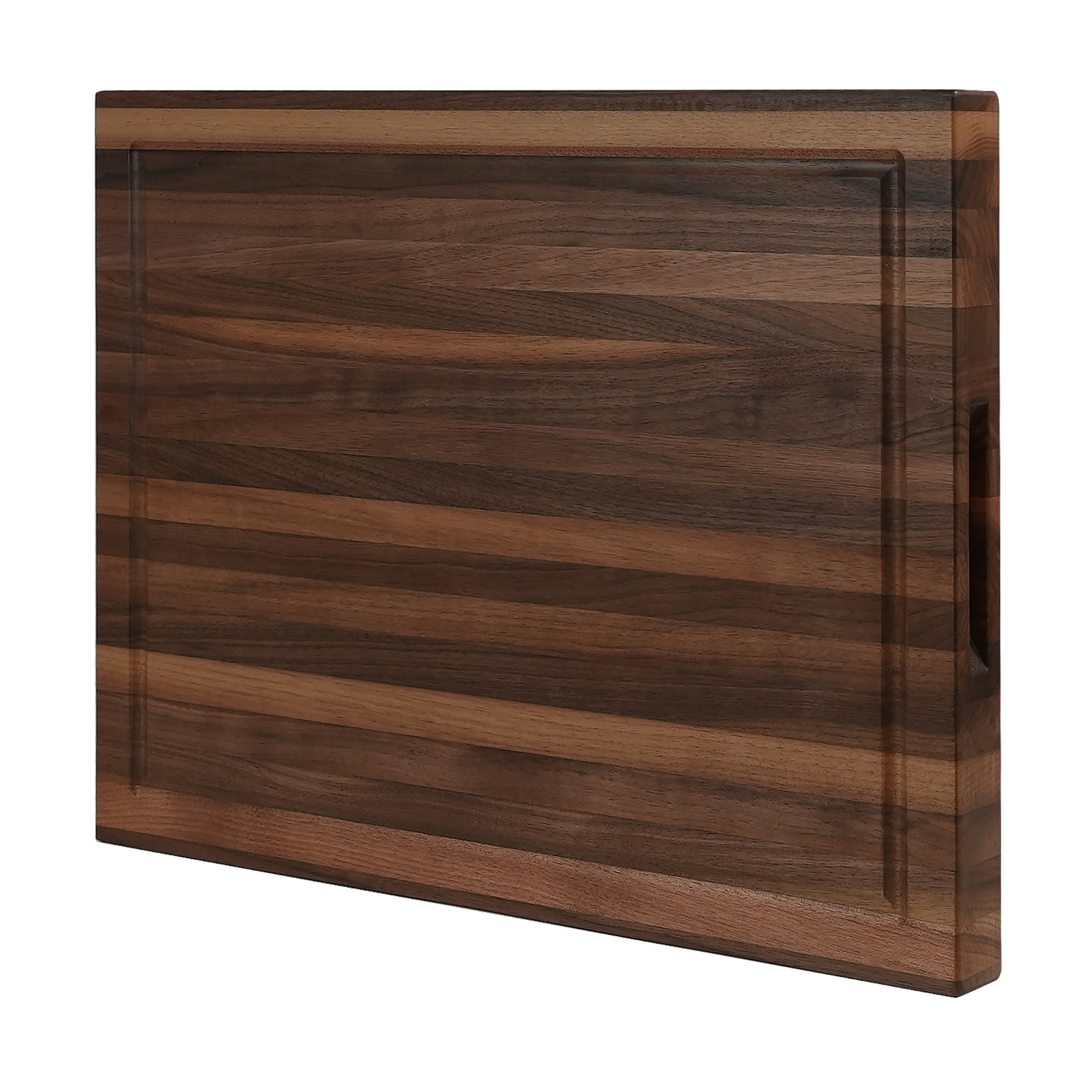 CONSDAN Black Walnut Butcher Block, Invisible Handles, 20"L x 15"W x 1 ...