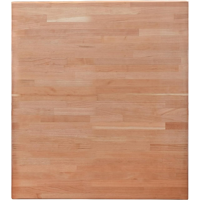 CONSDAN Butcher Block Counter Top, USA Grown Cherry Solid Hardwood ...