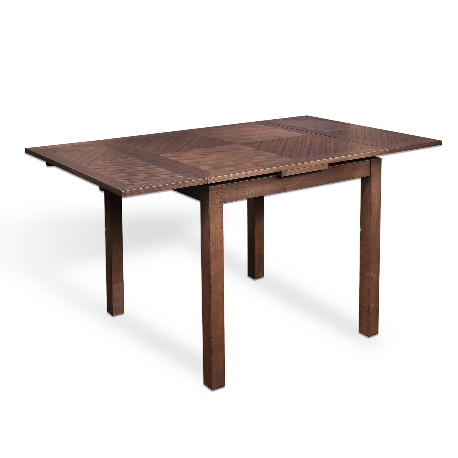 CONSDAN Extendable Dining Table Set(Table Only), Solid Hardwood ...