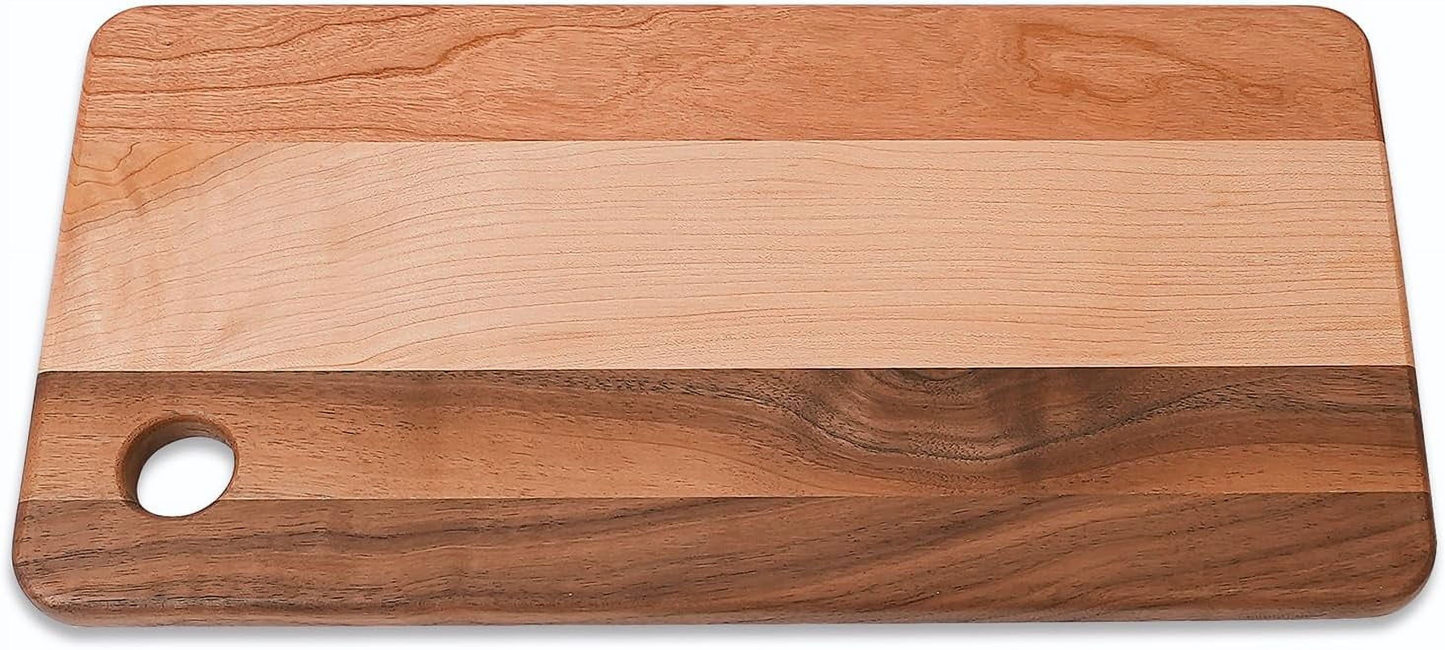 CONSDAN Mixed Hardwood Cutting Board - Food-Safe Kitchen Chopping Board ...