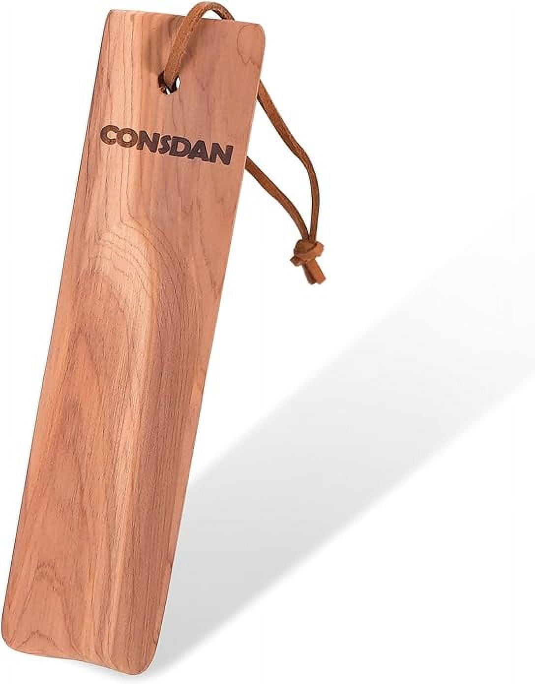 CONSDAN Shoe Horn | USA Grown Solid Cedar Wood Shoe Horn, Travel Shoe ...