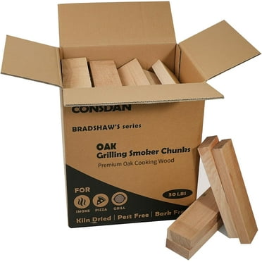 Smoak Firewood 25-30 Pound Hickory Kiln Dried USDA Cooking Grade Wood ...