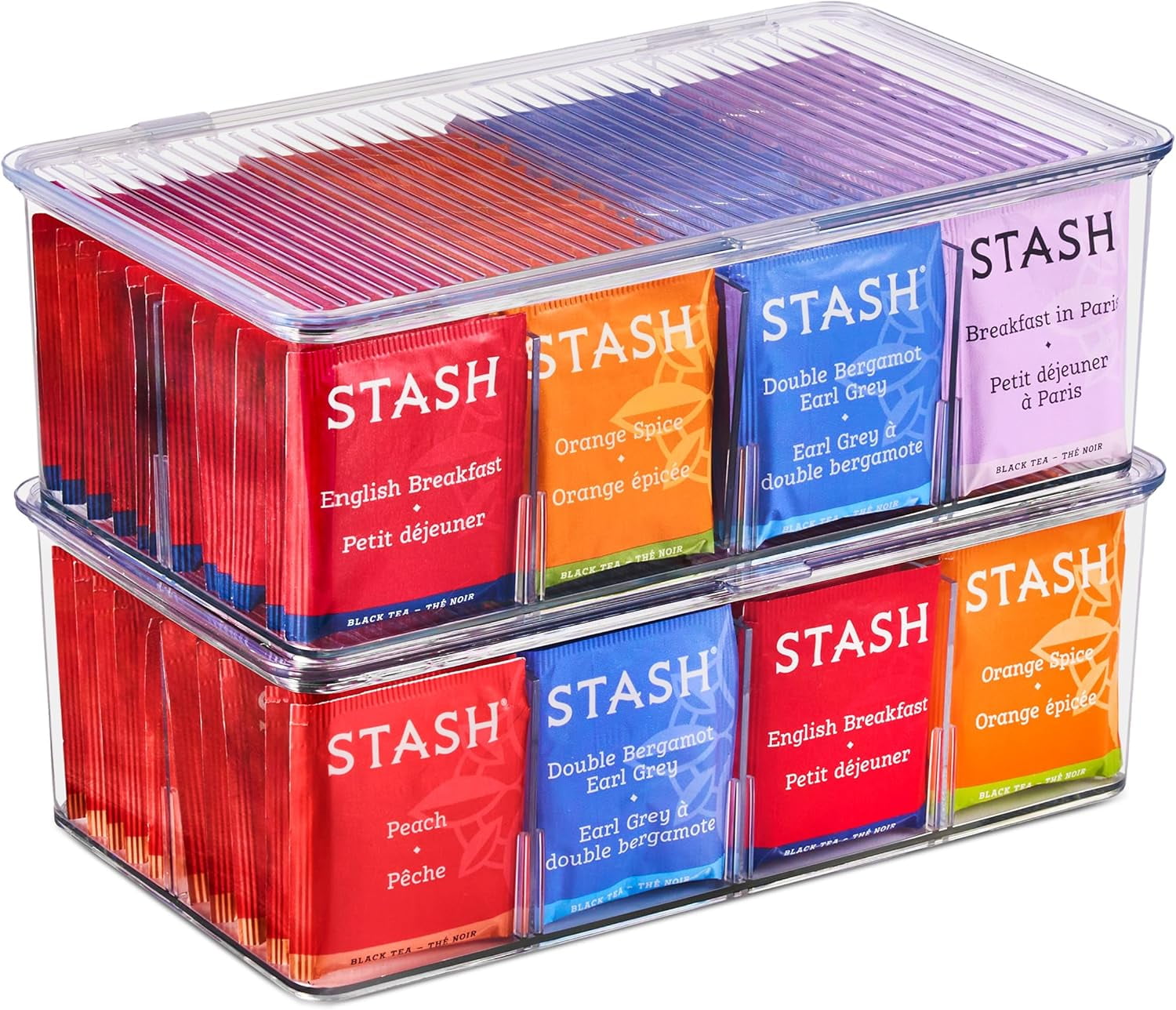 CONTAINER BINS w/LIDS (2-PACK) — Keep your home organized with clear ...