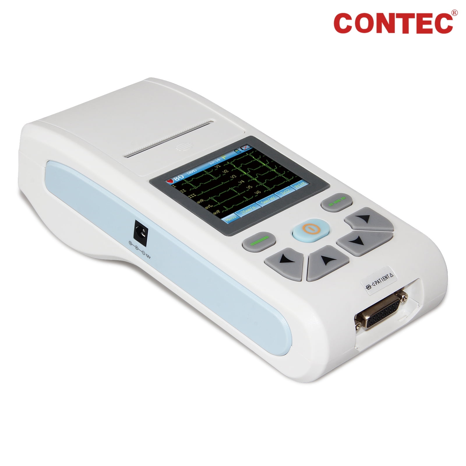 CONTEC Portable Handheld ECG Machine with 12-Lead 3/6/12 Channel ...