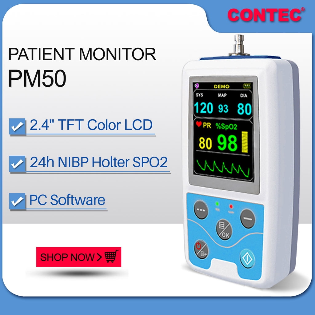 CONTEC PM50 NIBP Patient Monitor BP SPO2 PR dynamic blood pressure ...