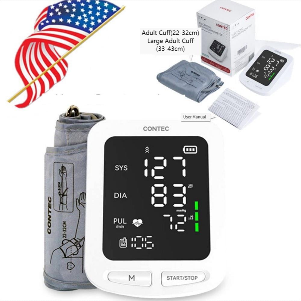 CONTEC08C Automatic Upper Arm Blood Pressure Monitor,Rechargeable BP ...