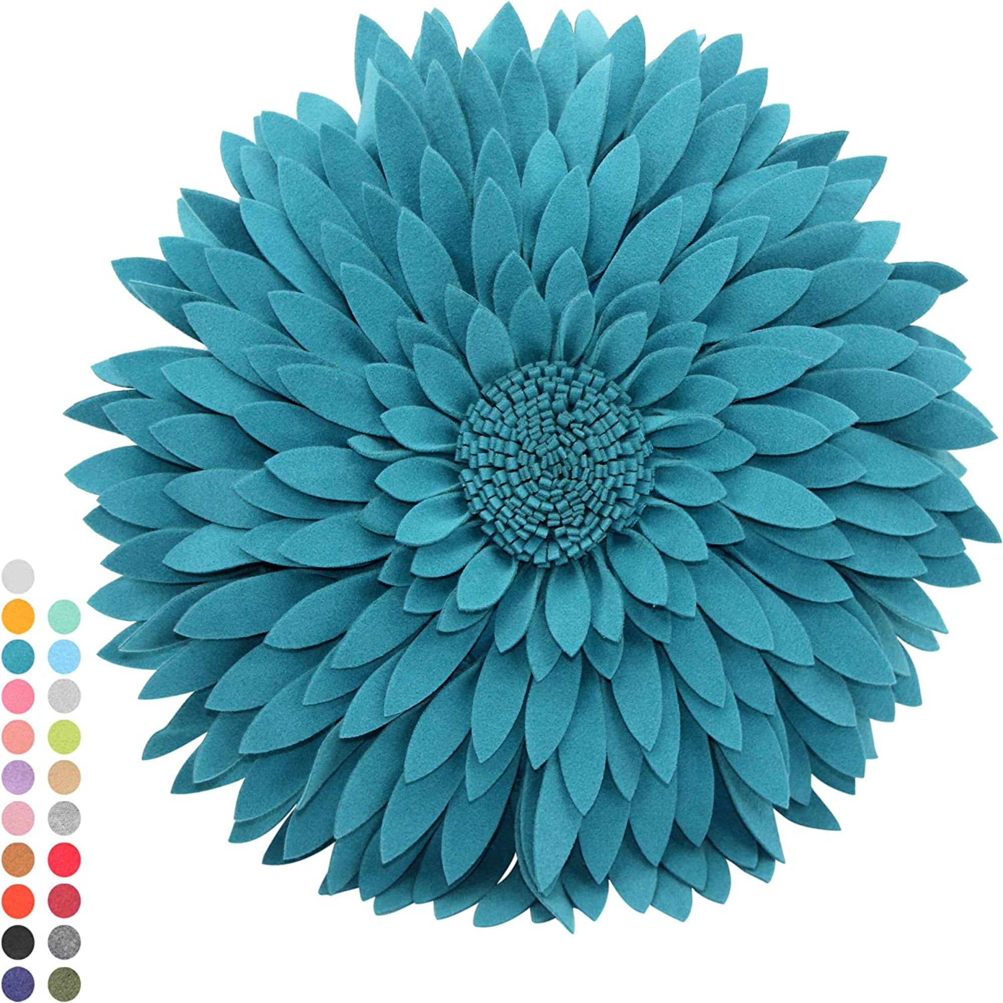 CONTEMPO LIFESTYLES Flower Decorative Pillow - Design Patented 3D Daisy ...