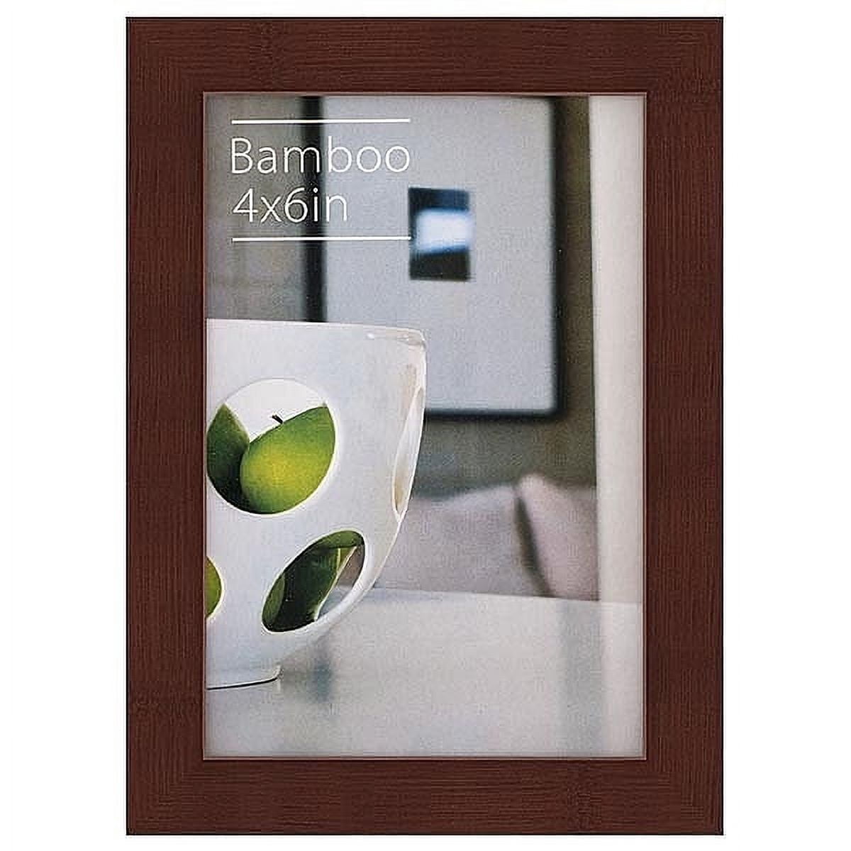 CONTEMPORARY Bamboo Mocha-Brown stain frame by EcoCare - 4x6 - Walmart.com