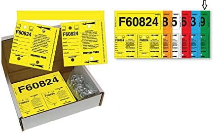 CONTINU-Tags Consecutively Numbered Key Tags with Stock Sticker ...