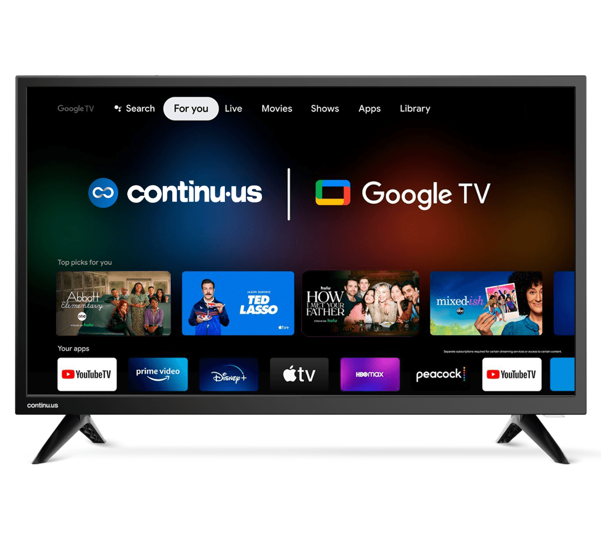 CONTINU.US 40-inch 1080p Android Google 12V Smart TV | Ideal for RVs ...