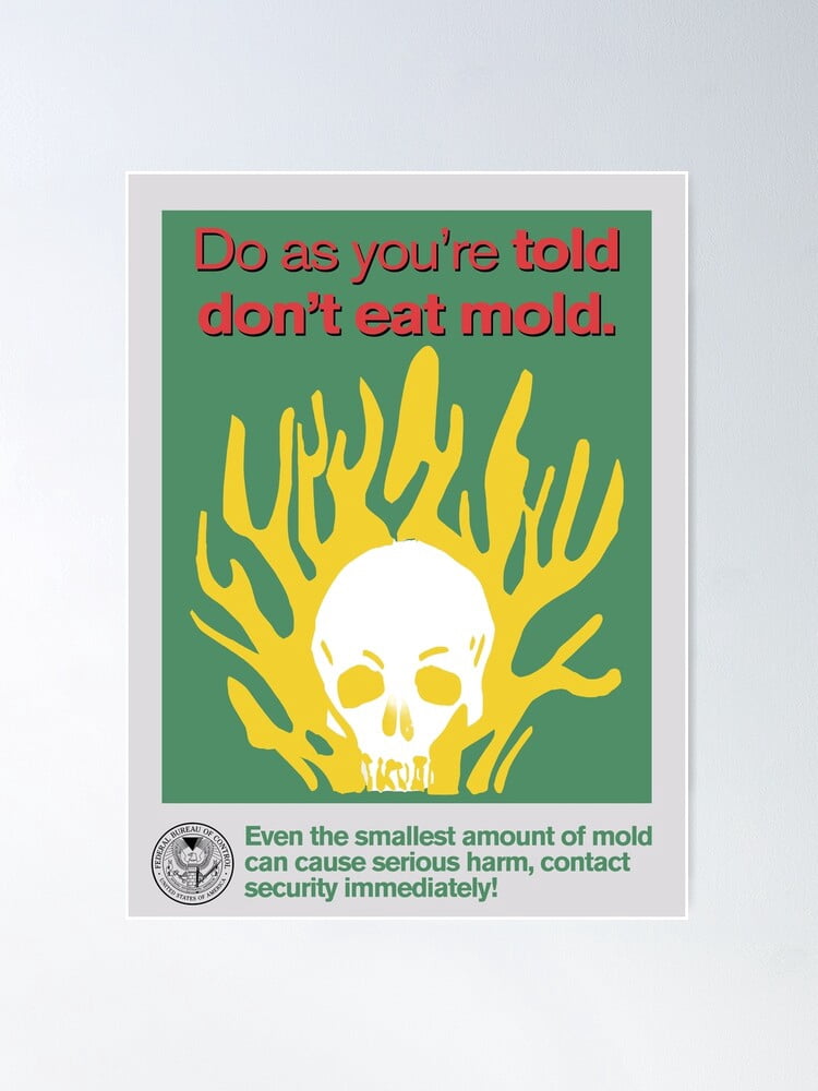 CONTROL Don't Eat Mold Poster - Walmart.com