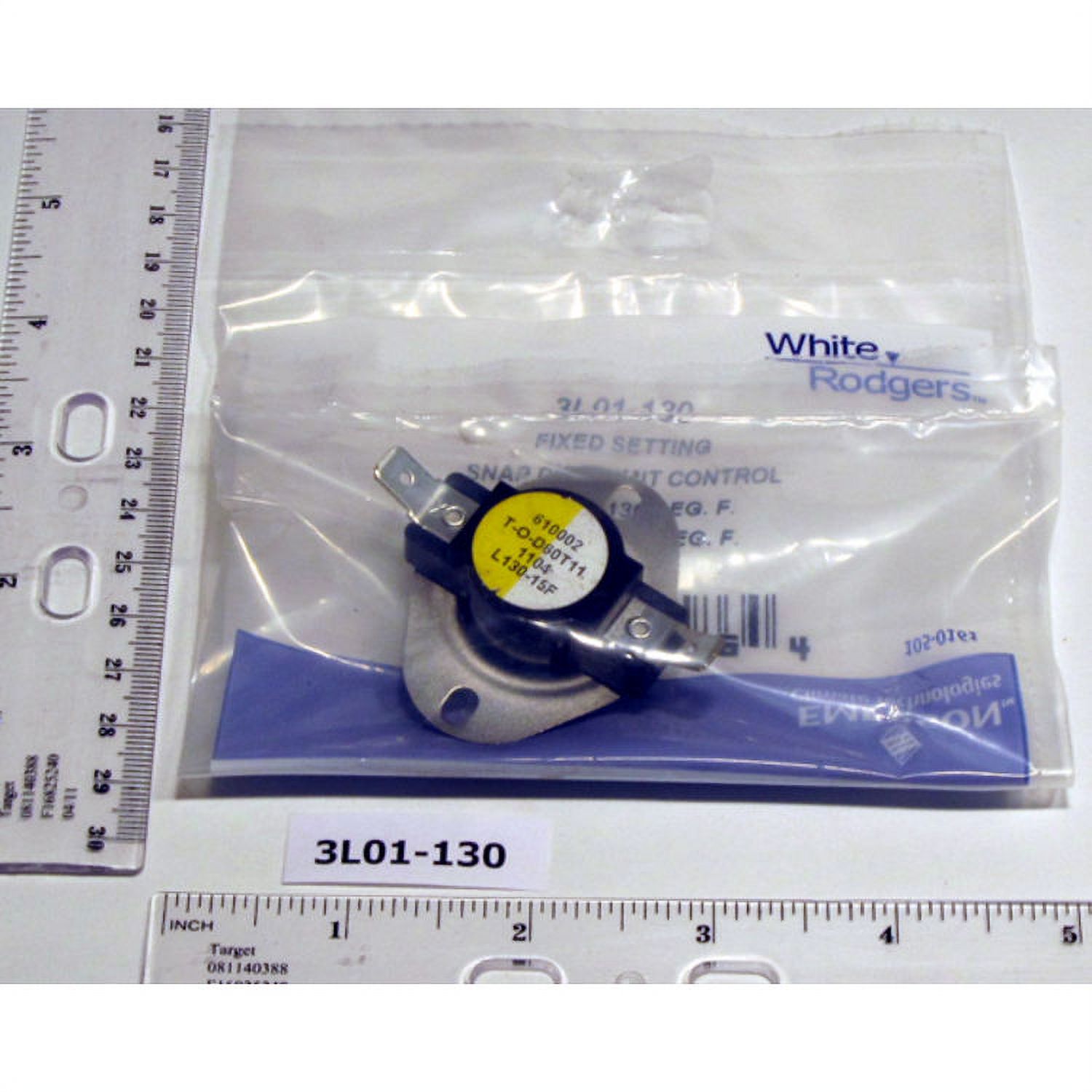 CONTROL:TEMP, SNAP DISC, 130 F CUT-OUT, 15 F DIFF SPST - Walmart.com