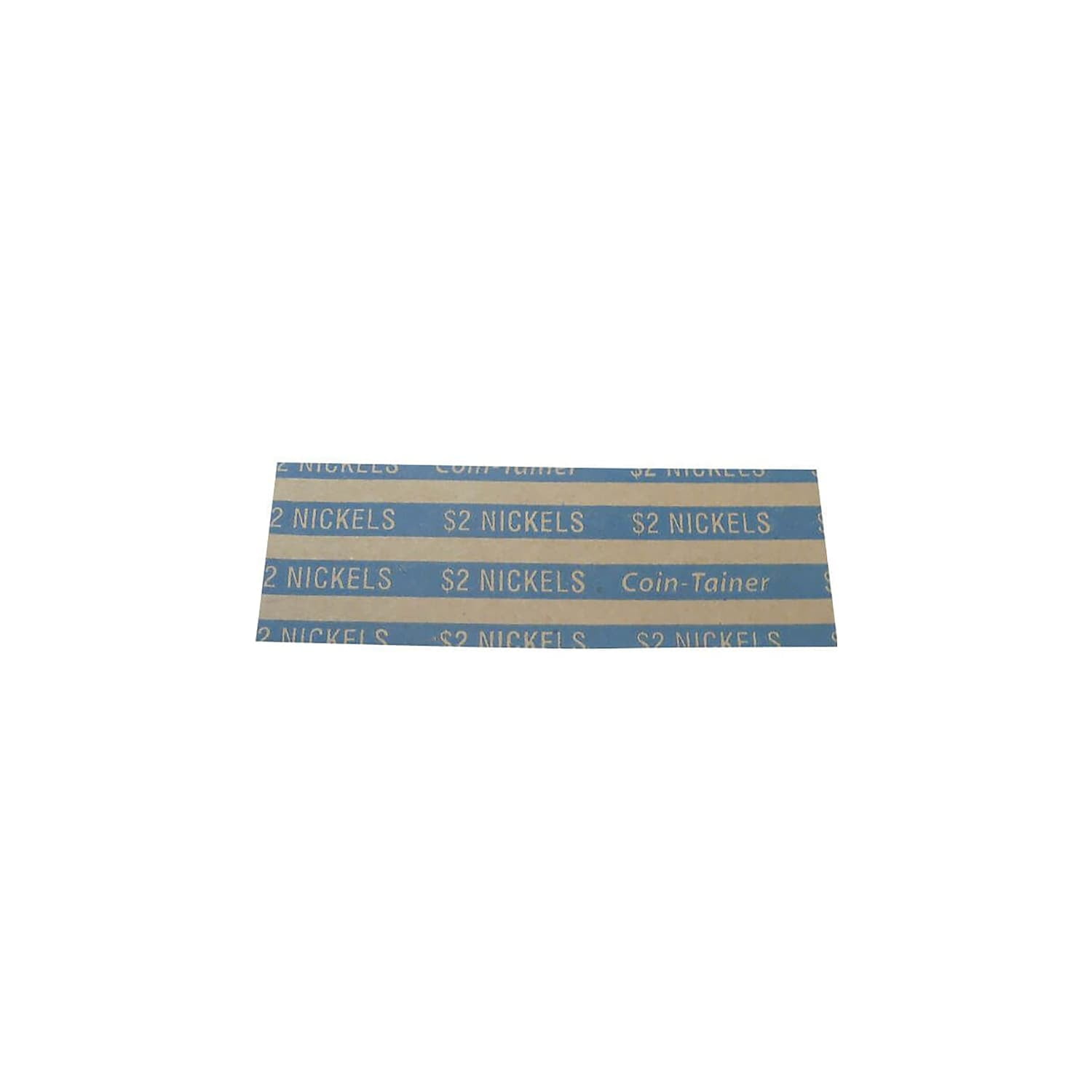2 Dollar Nickels Flat Tubular Coin Wrap - Blue (1000/Box) - Walmart.com