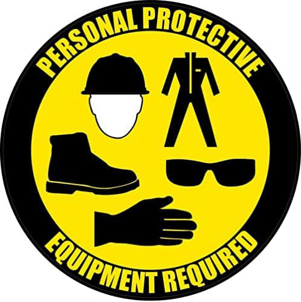 CONTRUCTION SITE Sign- Personal Protective Equipment Required Sticker ...