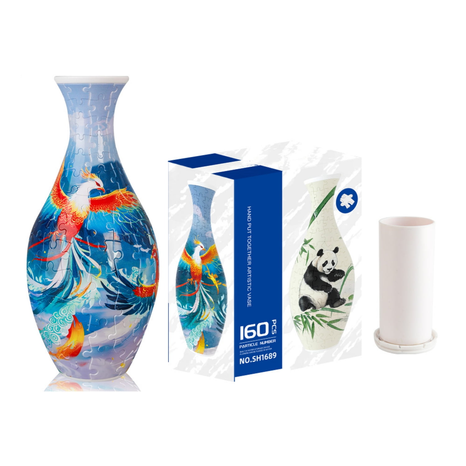 3D Vase Puzzle ,Unique Flower Vase with 160 Puzzle Pieces,Building ...