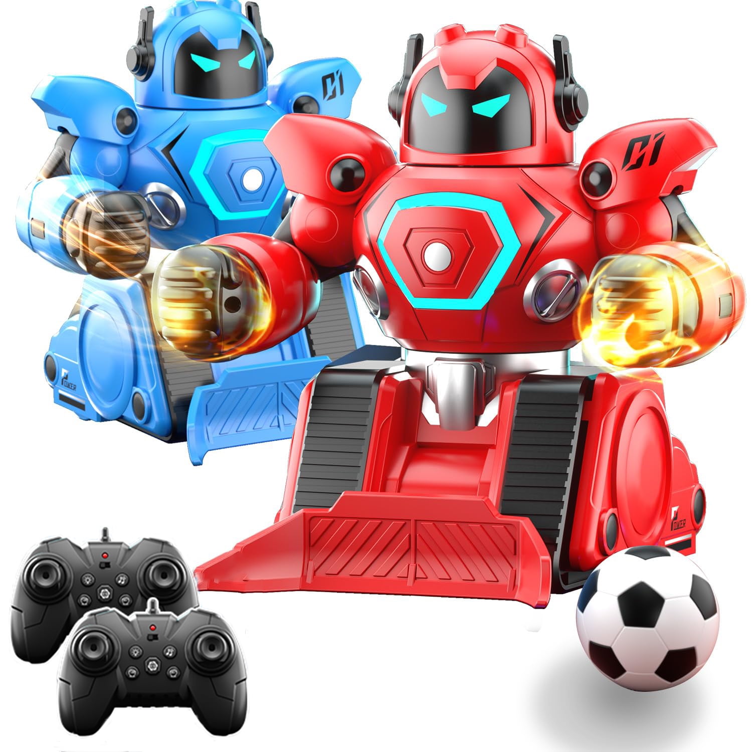 CONUSEA Remote Control Fighting Robots Set of 2,RC Battle Robot with ...