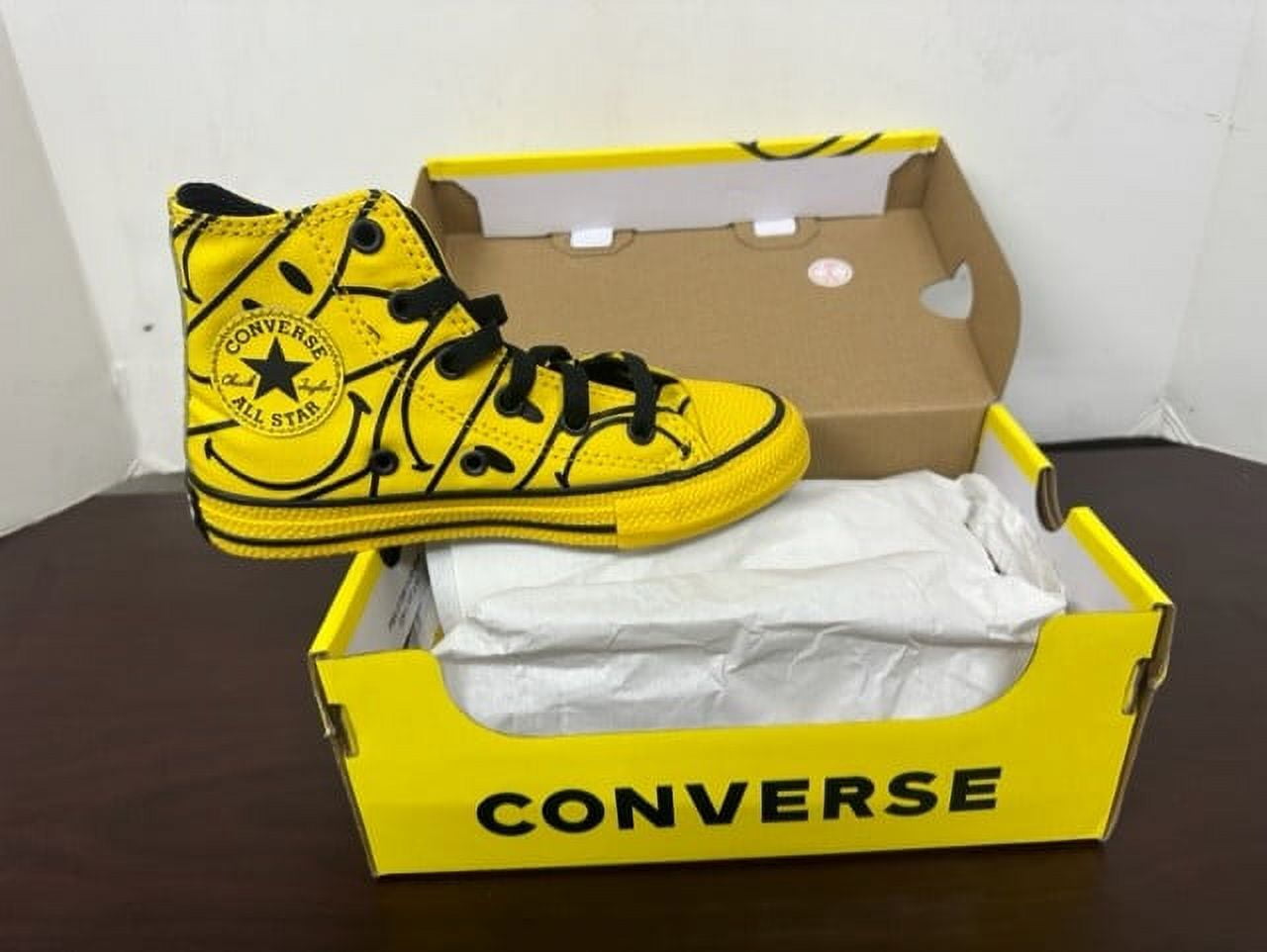 CONVERSE CTAS HI CYBER YELLOW/BLACK IYOUTH 12 - Walmart.com
