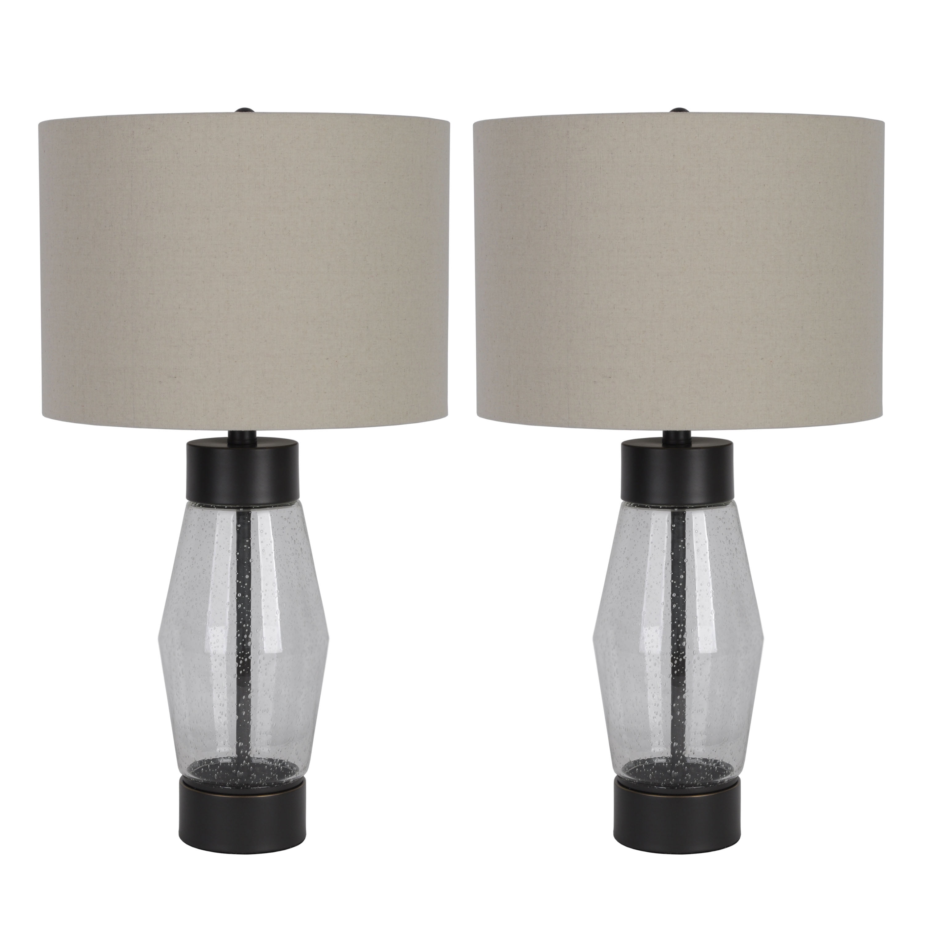 CONVEX SEEDED GLASS AND ORB TABLE LAMP - Walmart.com