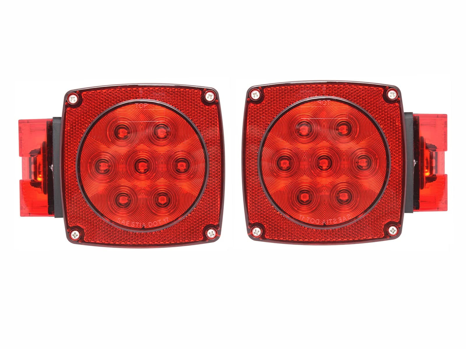 CONVEXLights CONVEX Submersible Square IFF17 Red LED ComboTail Light ...