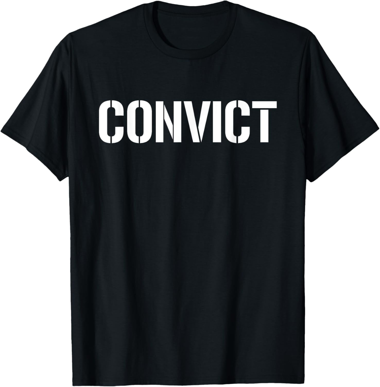 CONVICT INMATE PRISON PENITENTIARY UNIFORM COSTUME T-Shirt - Walmart.com