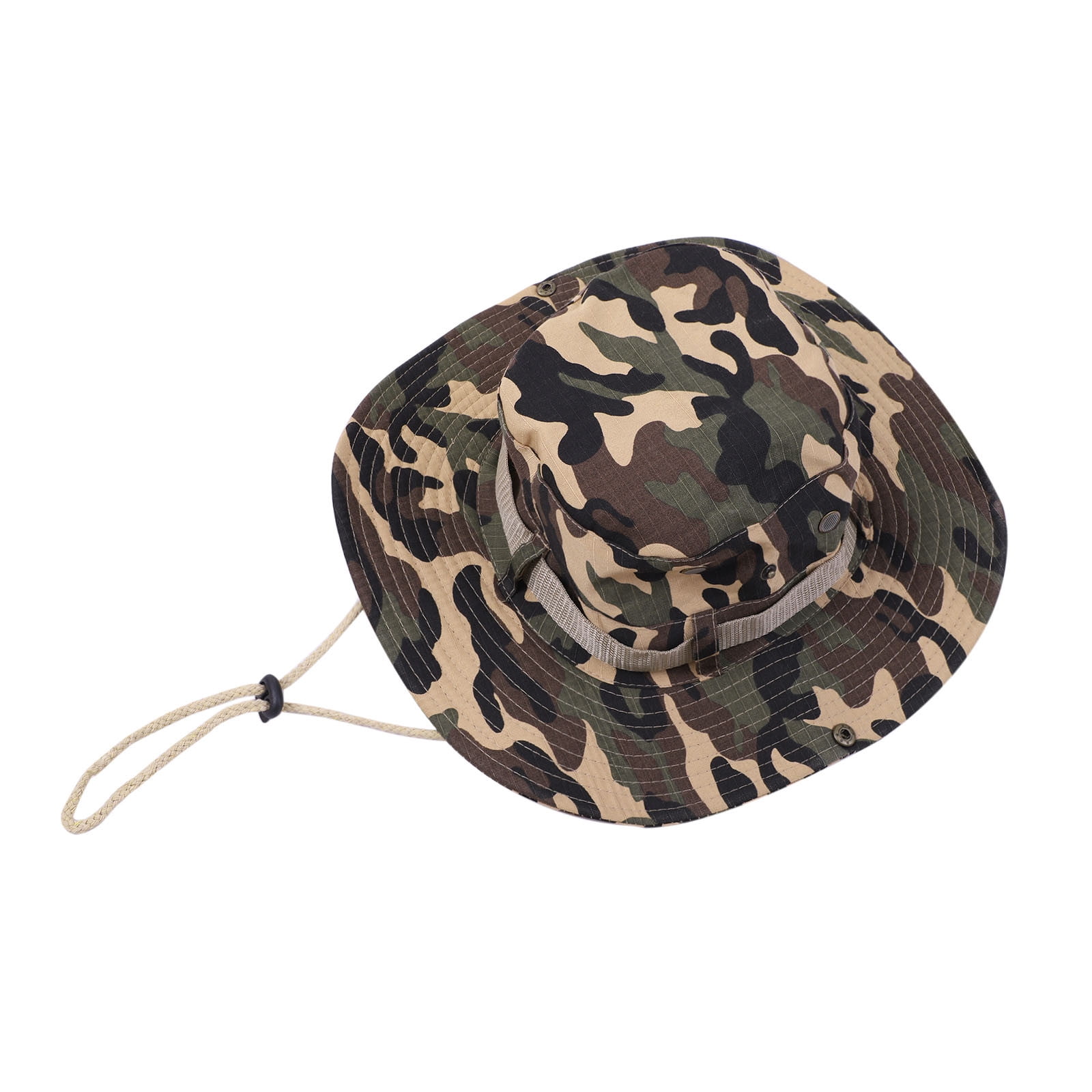 CONYUMN Fedora Camouflage Round Brim Hat Plaid Cloth for Men and Women ...