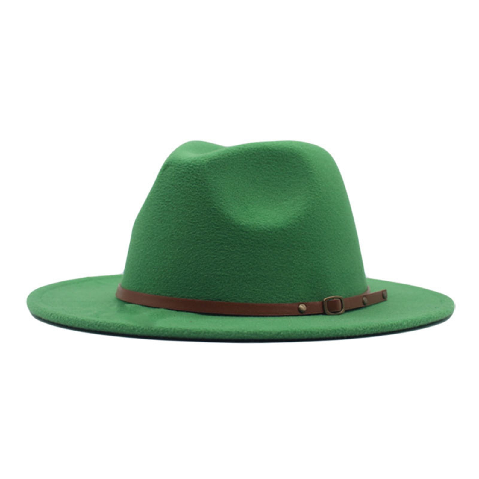 CONYUMN Fedora Hats for Men Womens Classic Wide Floppy Panama Hat Belt ...