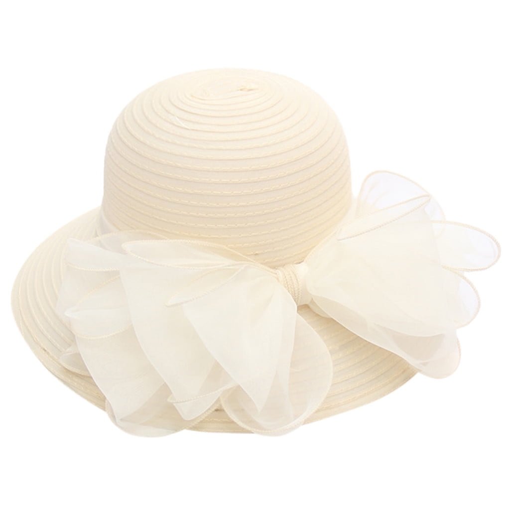 CONYUMN Organza Church Dress Hat Women's Elegant Dress Caps Fascinator ...