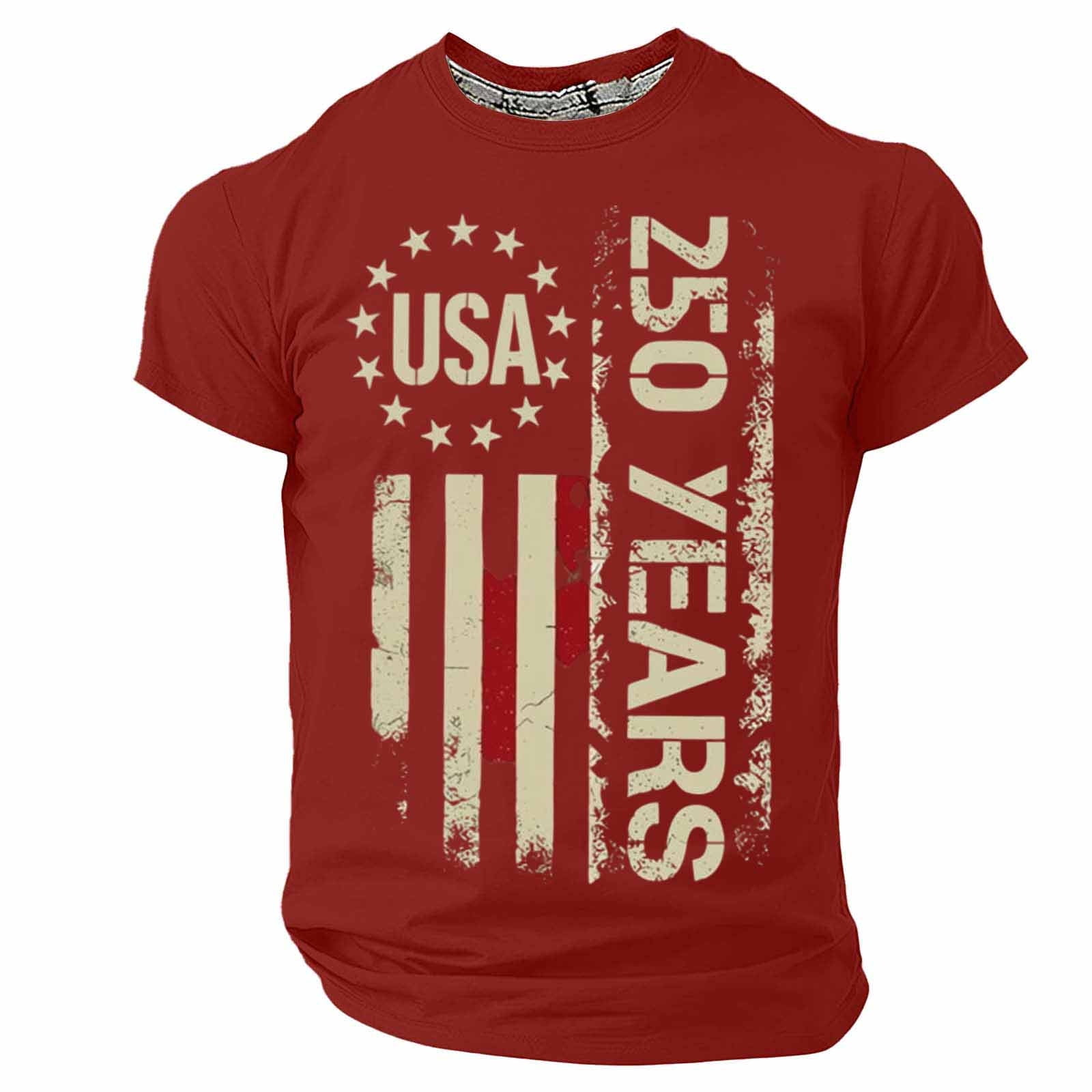 CONZONE 250 Anniversary Usa T Shirt For Kids Boys Independence Day ...