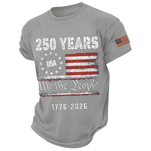 CONZONE 250Th Anniversary Usa T-Shirt For Men Independence Day ...