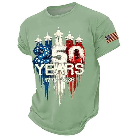 CONZONE 250Th Anniversary Usa T-Shirt For Men Independence Day ...
