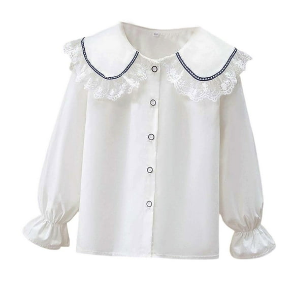CONZONE Baby Girls Long Sleeve Base T-Shirts Bowknot Embroidery Tee ...