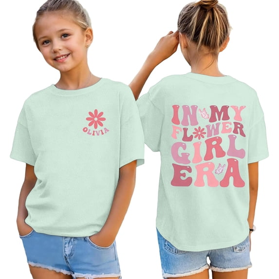 CONZONE Baby Girls Short Sleeve T-Shirts Letter Graphic Tee Shirt for ...