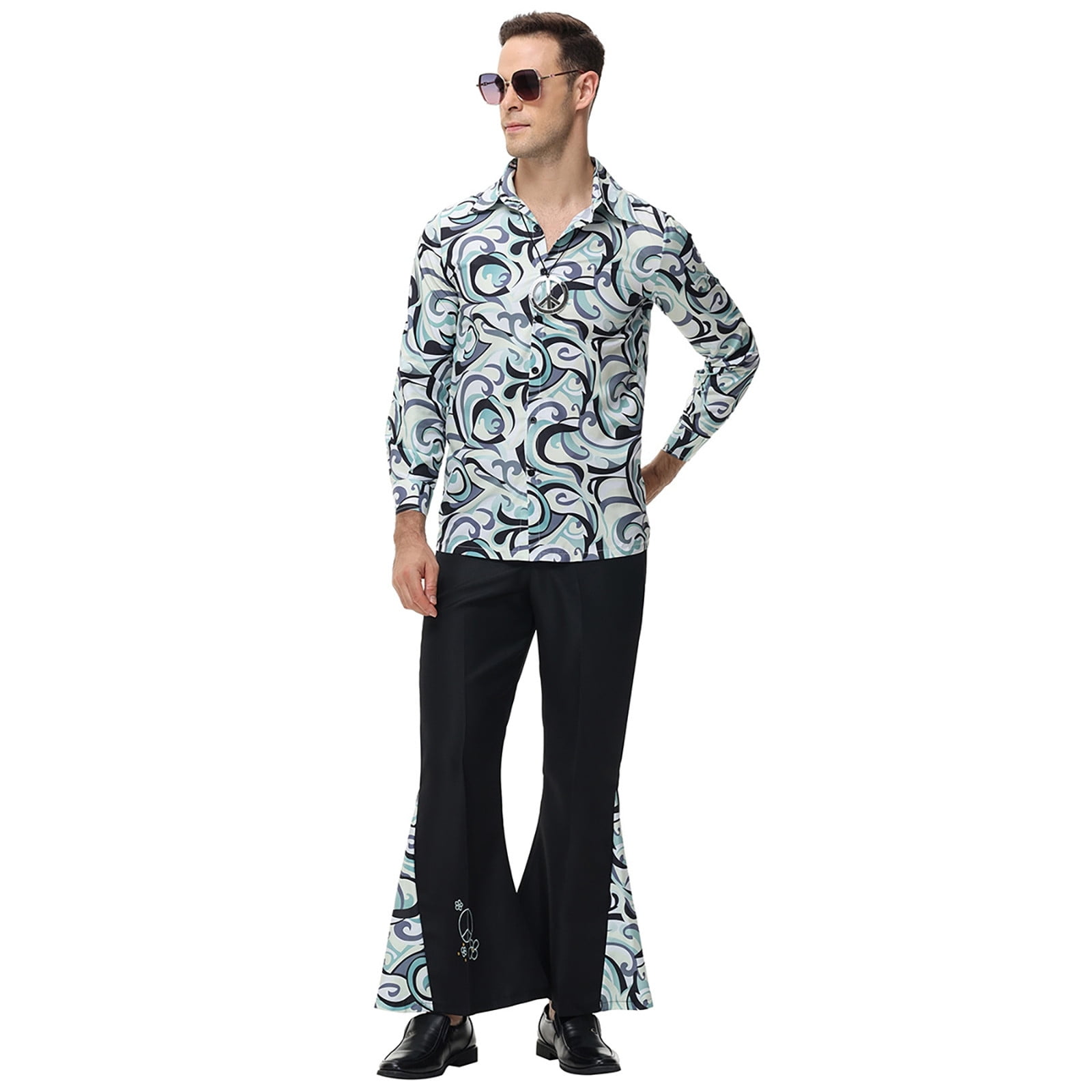 CONZONE Carnival 70S Disco Outfit For Men Funny Mens Hippie Clothes ...