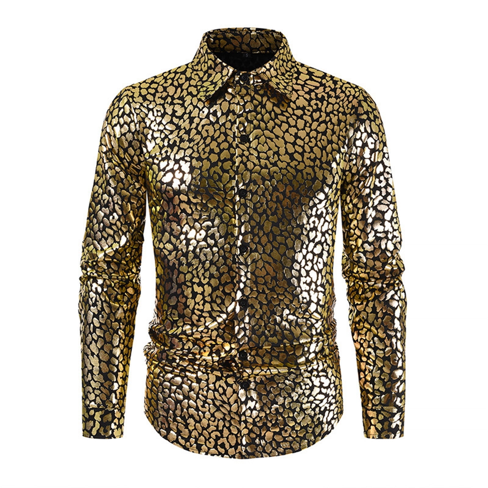 CONZONE Carnival Mens Buttons Down Shirts Long Sleeve Shirts For Men ...