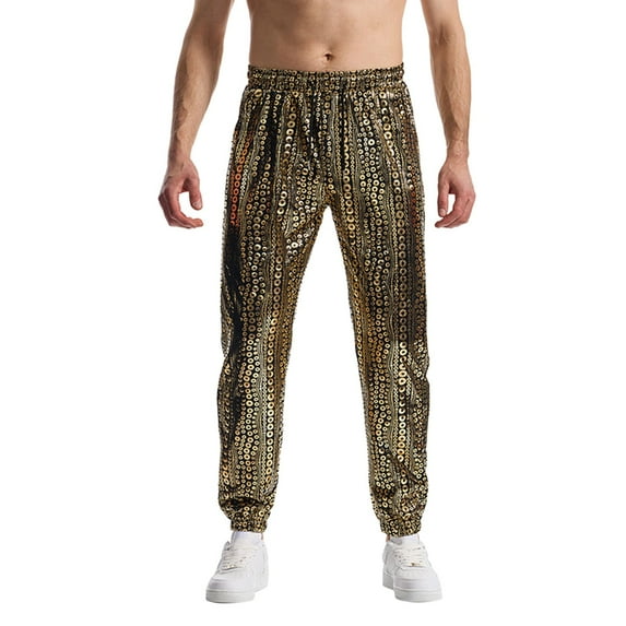 CONZONE Carnival Mens Pants Wide Leg Stage Performance Pants for Men ...