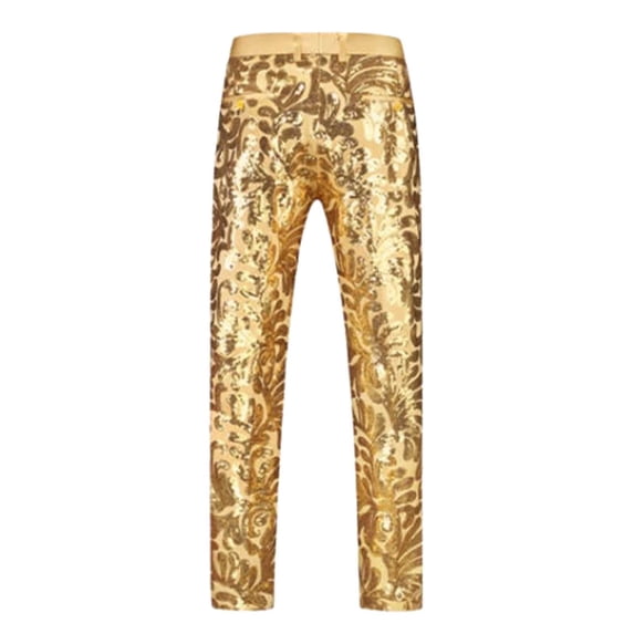 CONZONE Carnival Mens Suit Pants Wide Leg Stage Performance Pants for ...