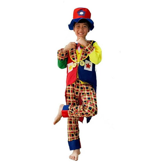 CONZONE Carnival Toddler Boys Clown Dress Up Colorful Dot Clown ...