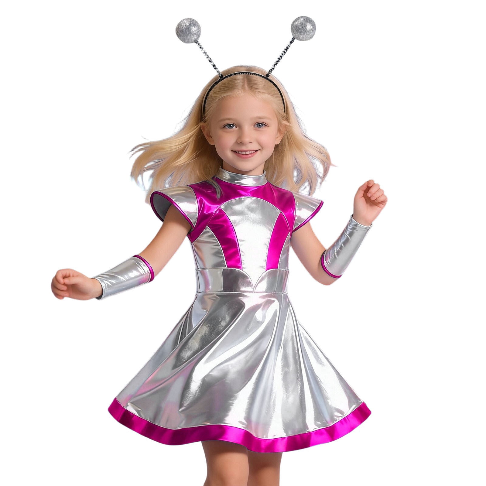 CONZONE Carnival Toddler Girls Aliens Dress Up Fashion Dress With ...