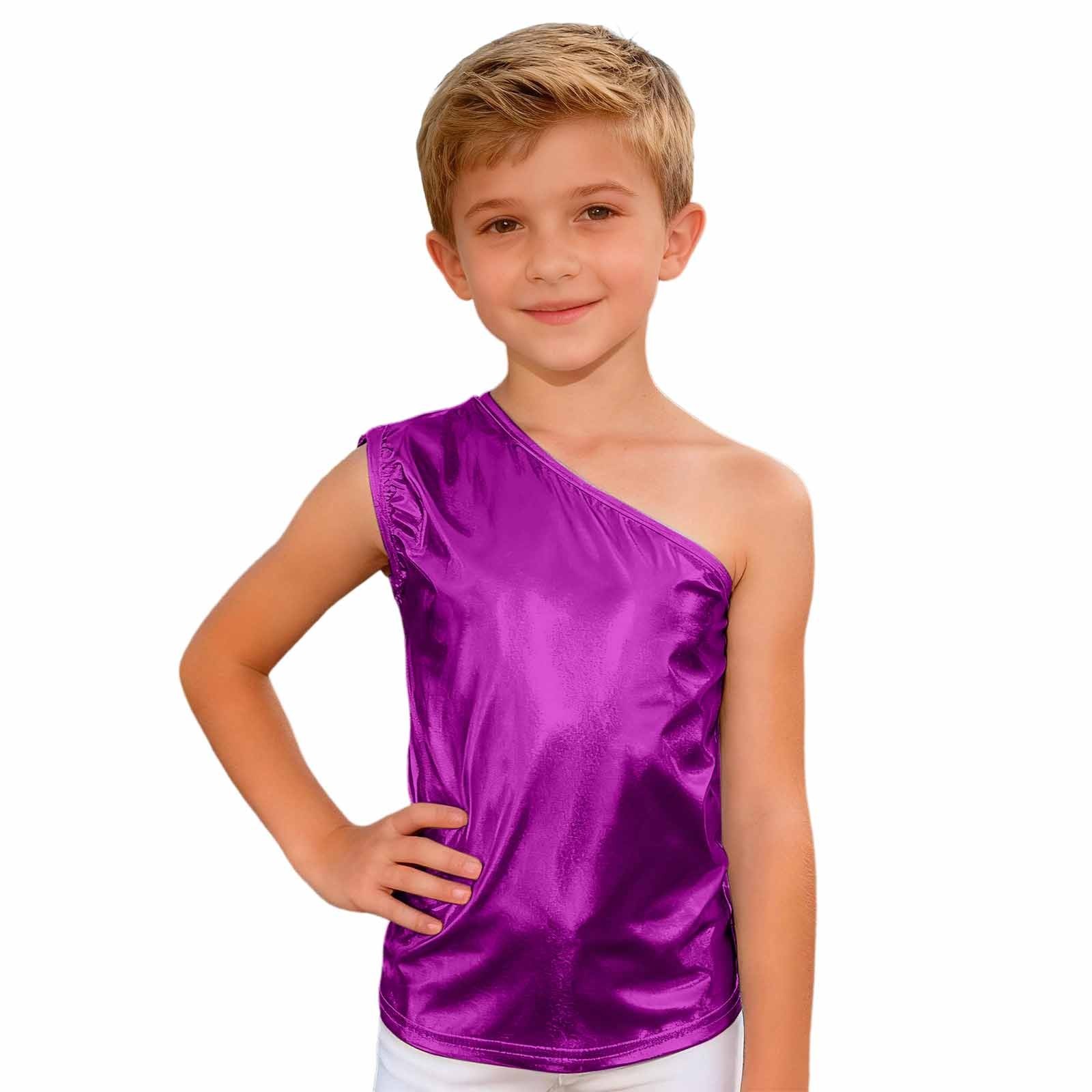 CONZONE Carnival Toddler Girls Sleeveless T Shirts Glitter Sequin ...