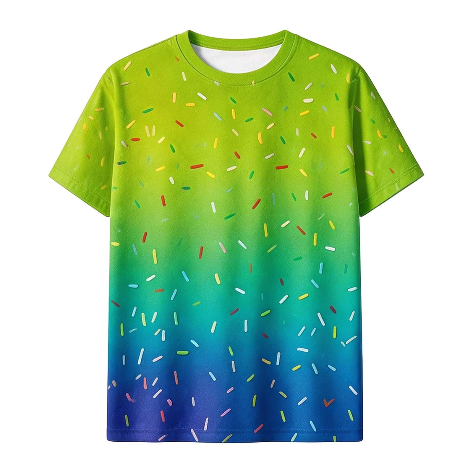 CONZONE Child Kids Boys Tee Shirts Short Sleeved Graphic Print Crew ...