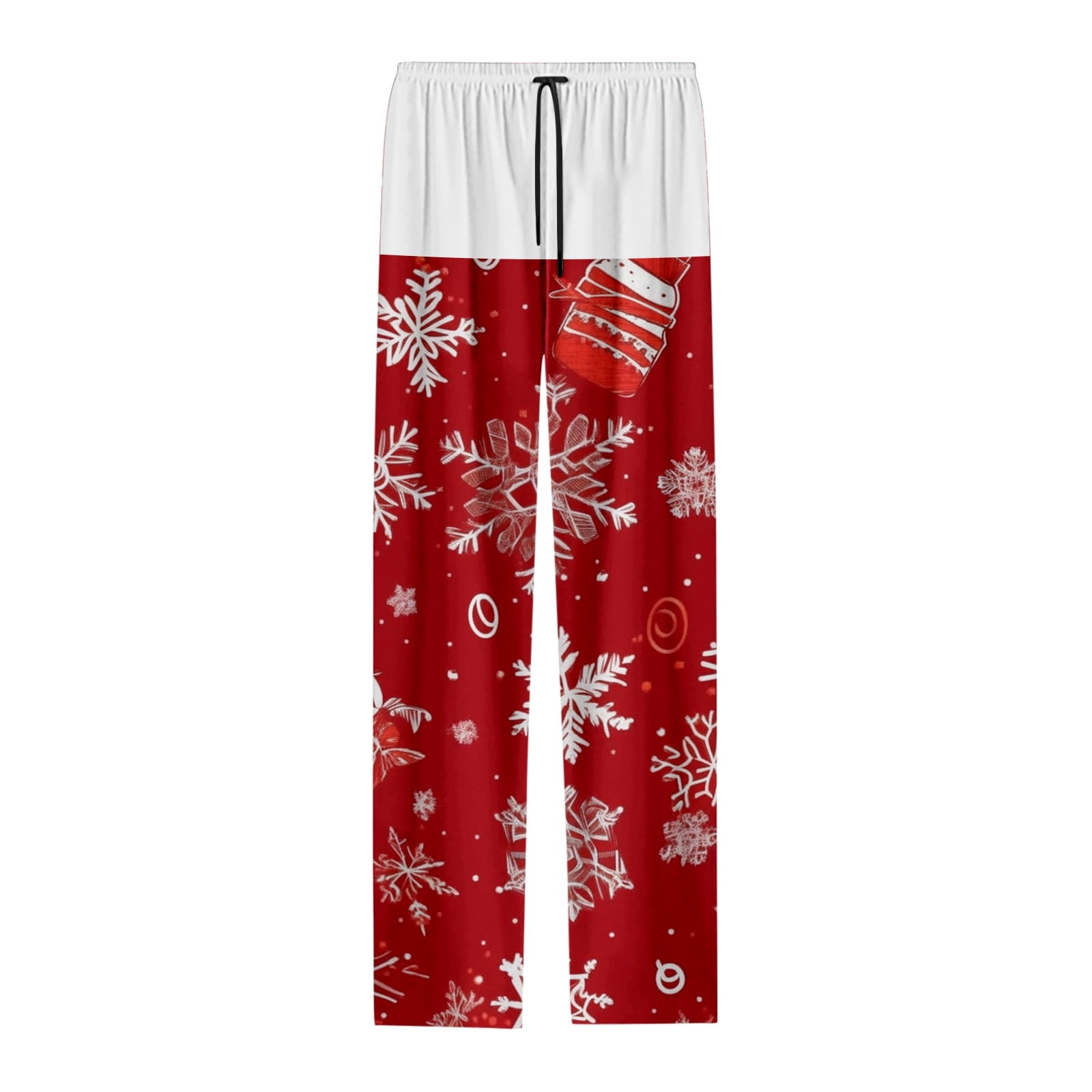 CONZONE Christmas Men's Pajamas Pants Wide Leg Pajama Pants for Men ...