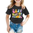 CONZONE Girls Summer Tops Short Sleeve Letter Graphic Tshirts For Girls ...