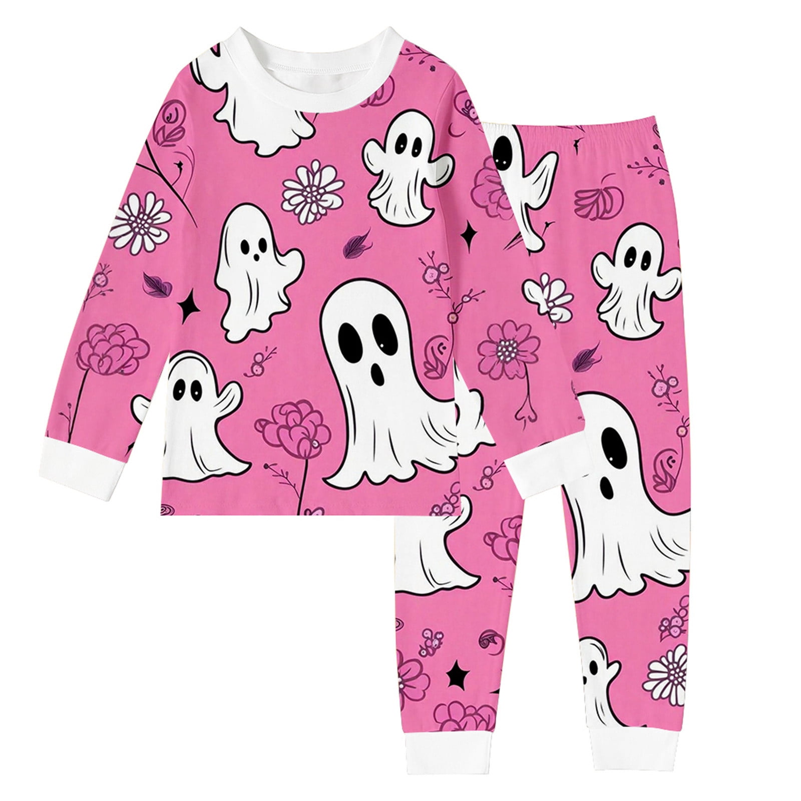 CONZONE Halloween Child Boys Girls Pajama Sets Long Sleeve Hallowmas ...
