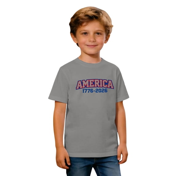 CONZONE Independence Day T Shirts For Child Kids Boys Letter Print Crew ...