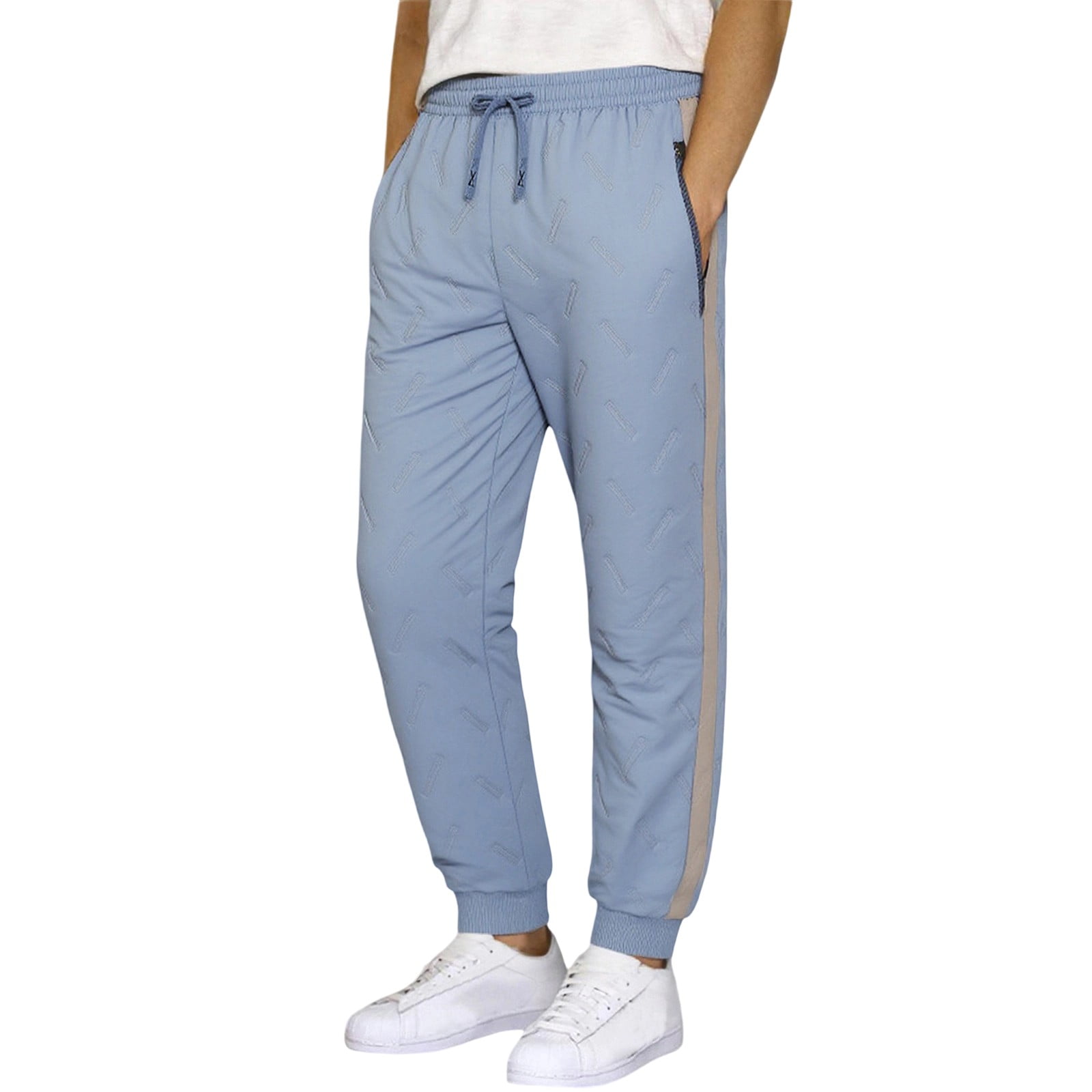 CONZONE Men'S Baggy Sweatpants Casual Wide Leg Fleece Sweat Pants for ...
