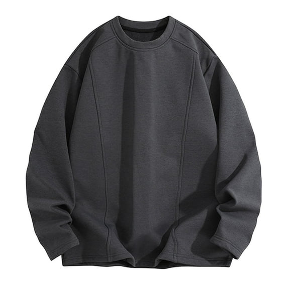 CONZONE Men's Base T-Shirts Long Sleeve Fleece T Shirts for Men Casual ...