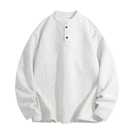 CONZONE Men's Base T-Shirts Long Sleeve Fleece T Shirts for Men Casual ...