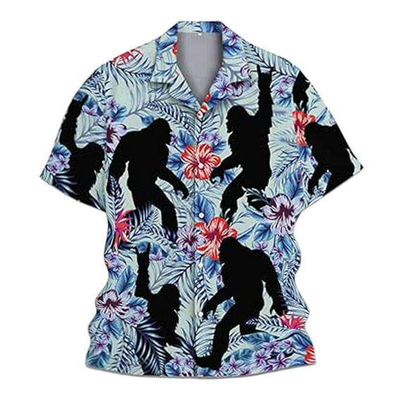 CONZONE Men's Buttons Down Shirts Short Sleeve Shirts For Men Trendy ...