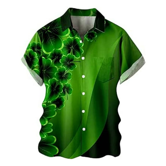 CONZONE Men's Buttons Down Shirts Short Sleeve Shirts For Men Trendy ...