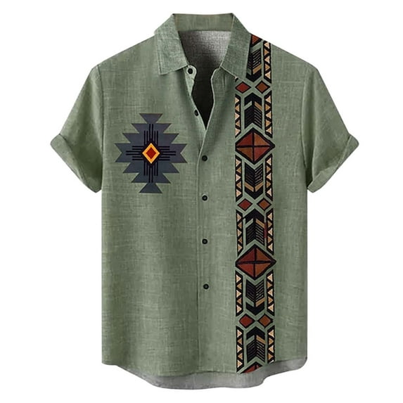 CONZONE Men's Buttons Down Shirts Short Sleeve Shirts For Men Trendy ...